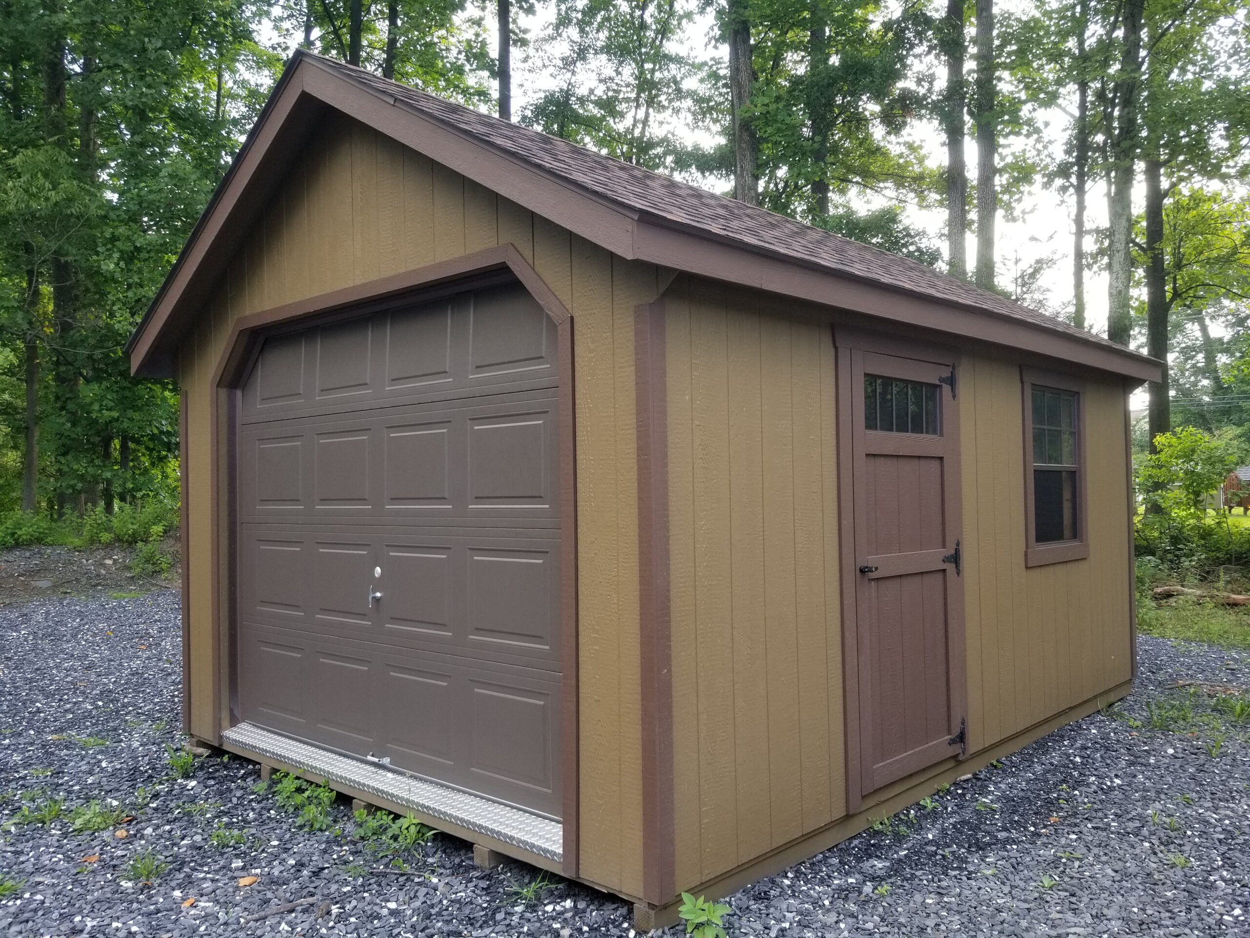 12x16 Garden Shed Garage with SmartTec Siding | Lapp Structures