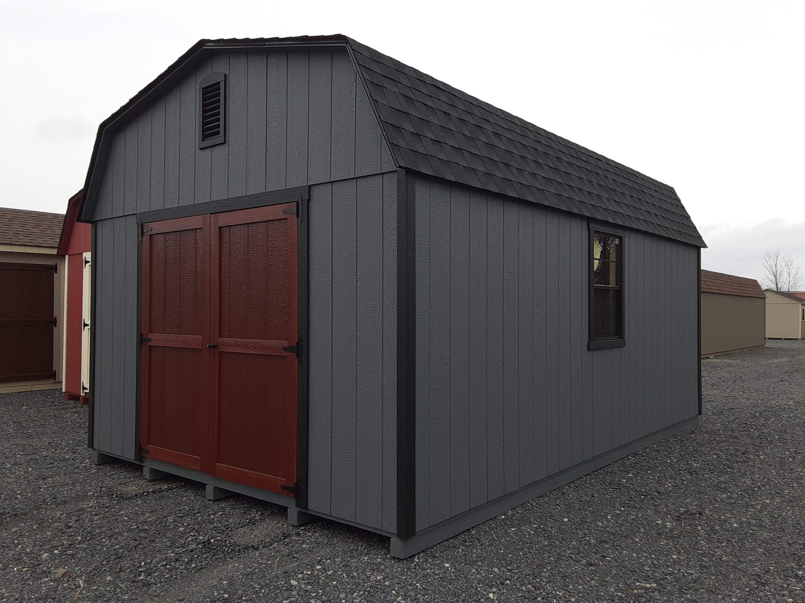 12x18 High Barn with SmartTec Siding | Lapp Structures